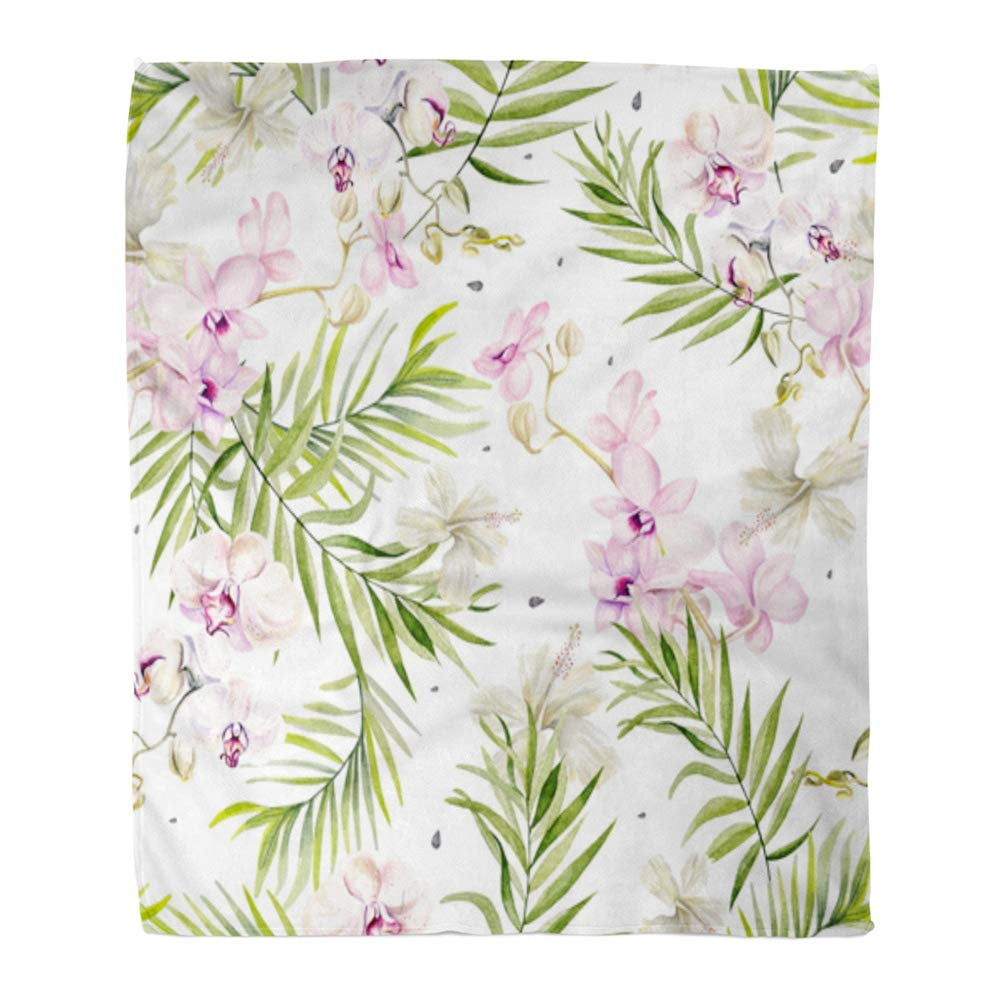 ASHLEIGH Throw Blanket Warm Cozy Print Flannel Beautiful Watercolor ...