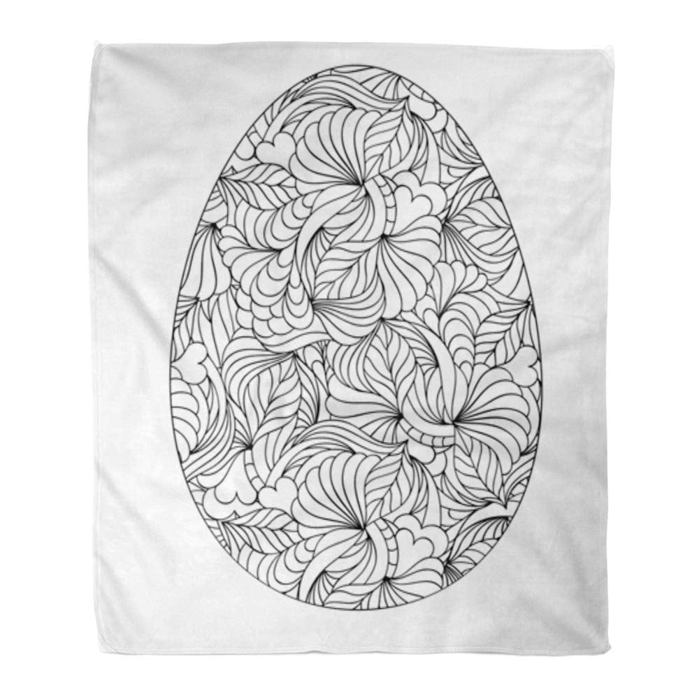 ASHLEIGH Throw Blanket Warm Cozy Print Flannel Color Abstract Easter ...