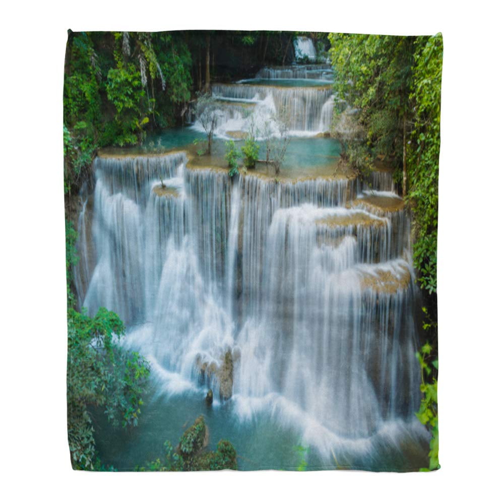 ASHLEIGH Throw Blanket Warm Cozy Print Flannel Huay Mae Khamin ...