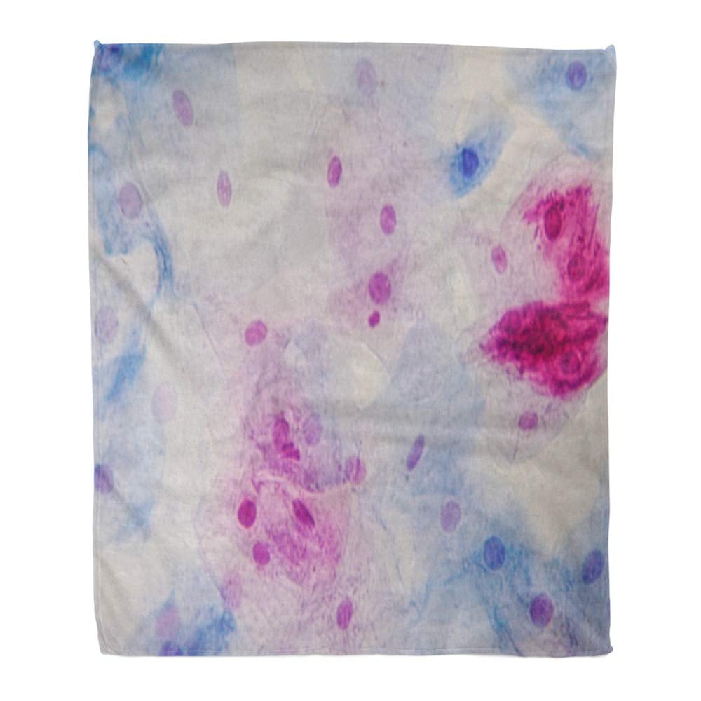 ASHLEIGH Throw Blanket Warm Cozy Print Flannel Squamous Epithelial ...