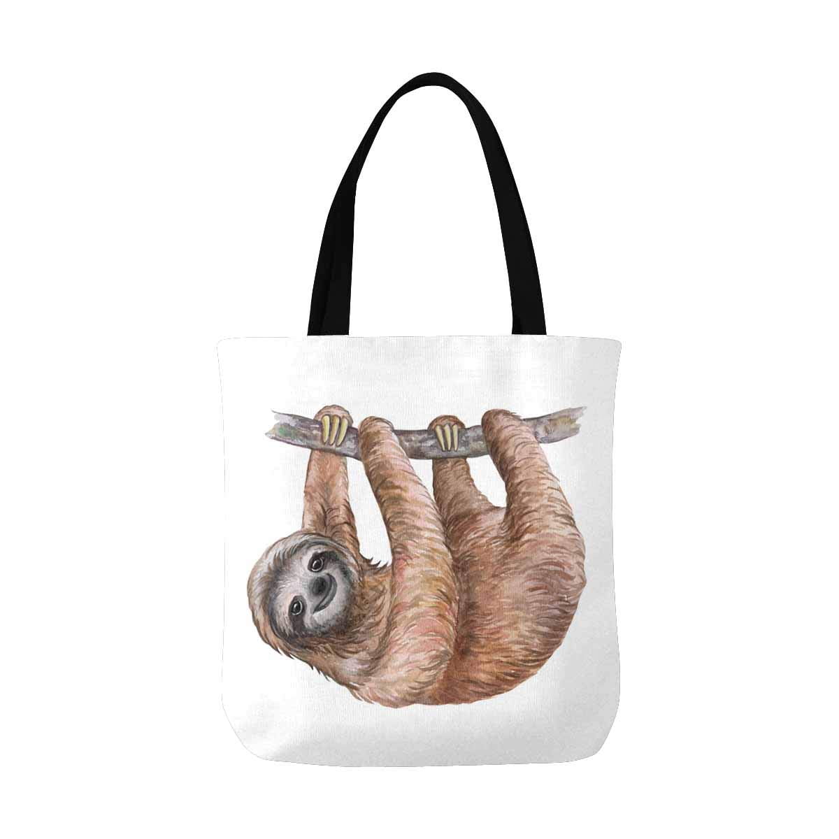 ASHLEIGH Tropical Sloth Reusable Grocery Bags Shopping Bag Canvas Tote ...