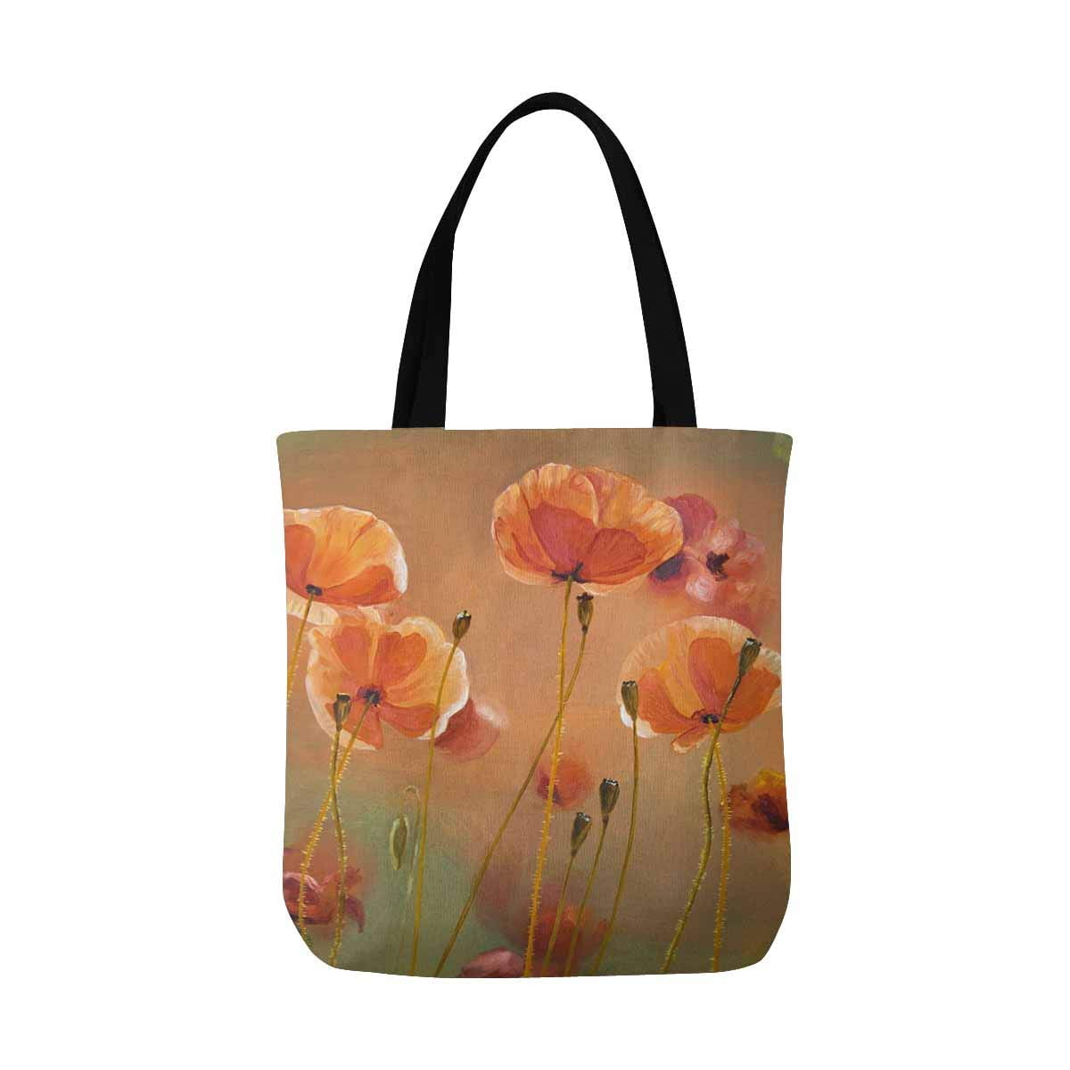 ASHLEIGH Watercolor Red Poppies Reusable Grocery Bags Shopping Bag ...