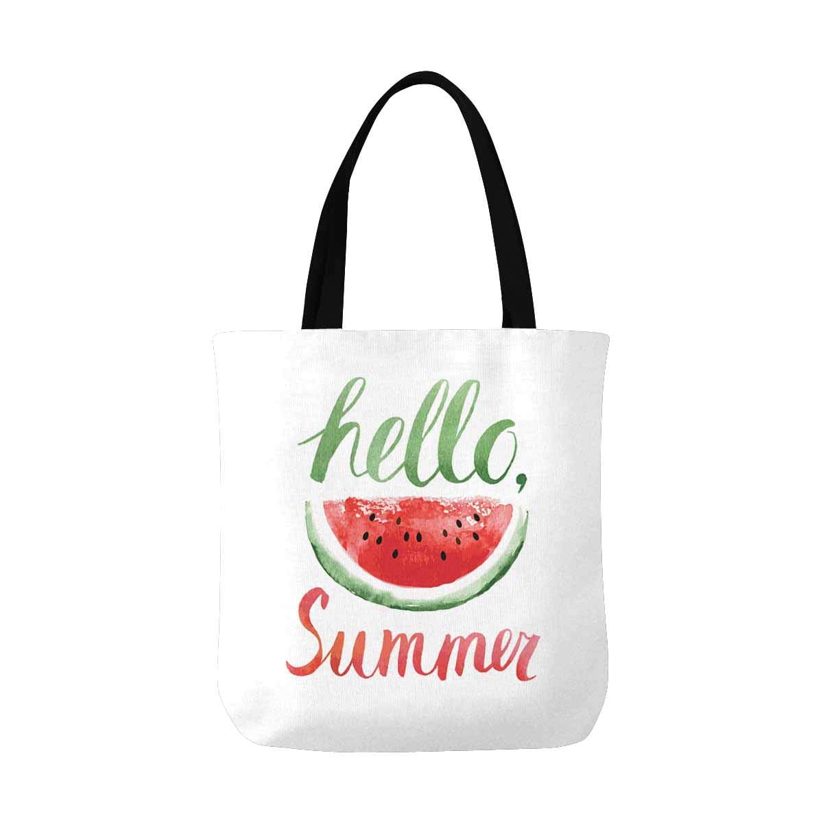 ASHLEIGH Watercolor Watermelons Lettering Hello Summer Reusable Grocery ...