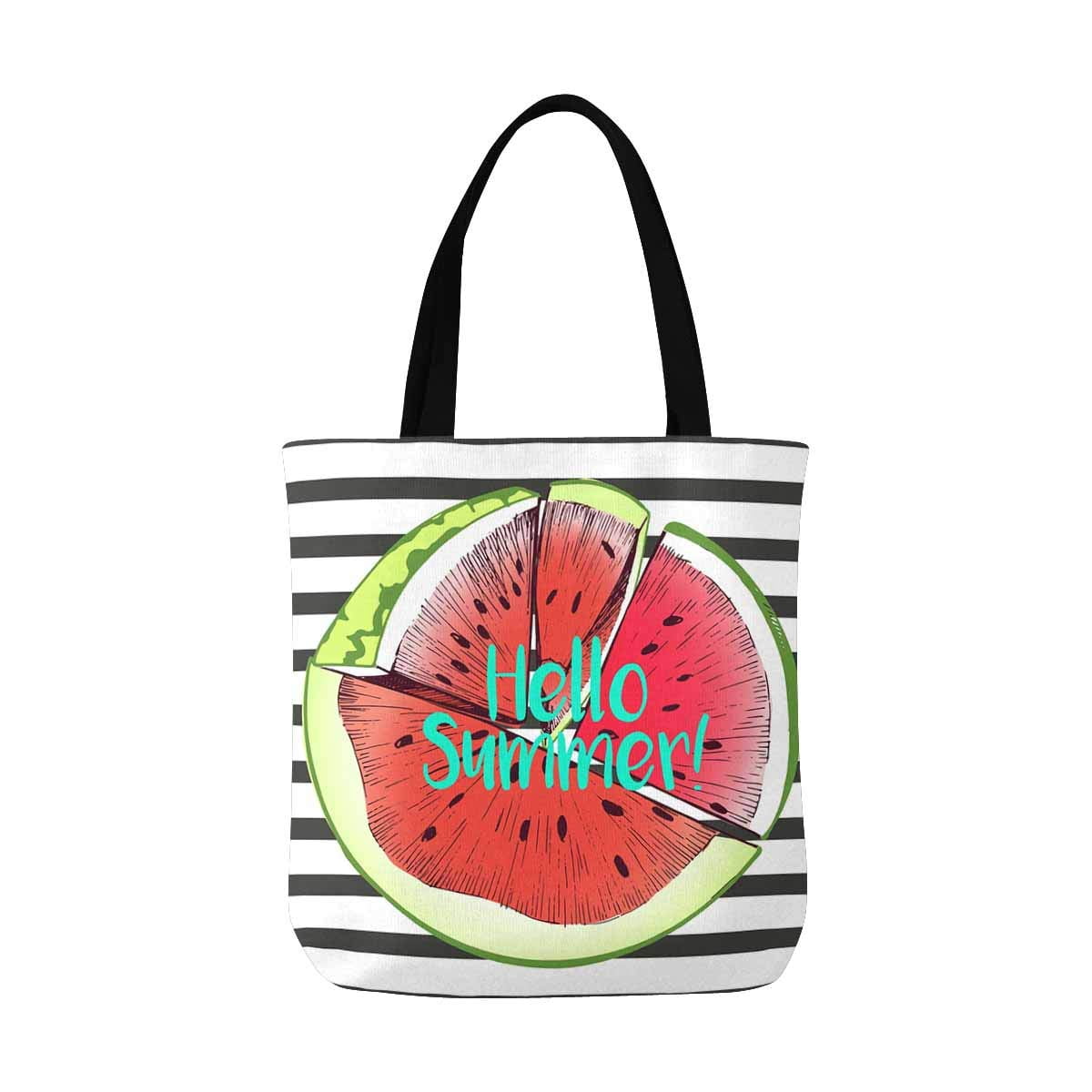 ASHLEIGH Watermelon Slices in Round Border Composition Reusable Grocery ...