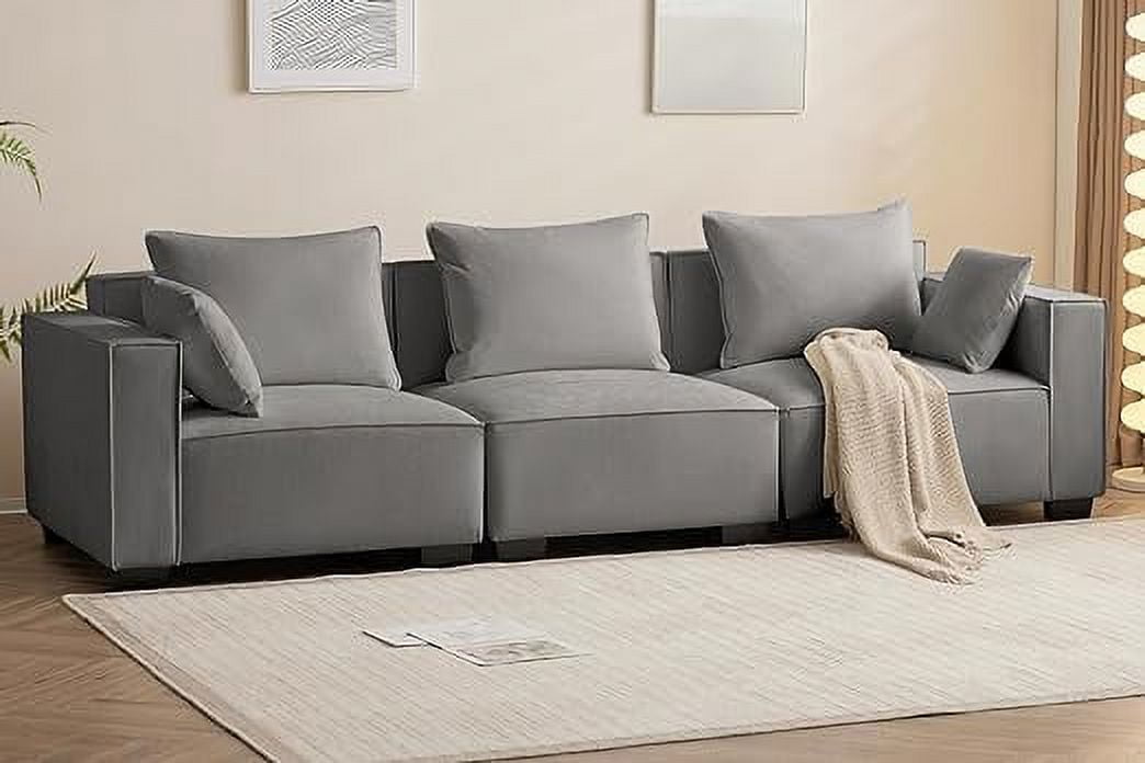 ASHOMELI 3-Seater Modular Sectional Sofa,Soft and Comfortable, Suitable ...