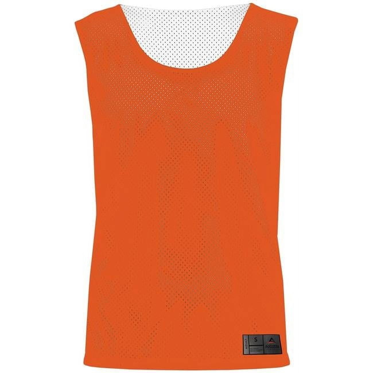 ASI 9717.320.2XL Adult Mesh Reversible Pinnie Top, Orange & White - 2XL ...