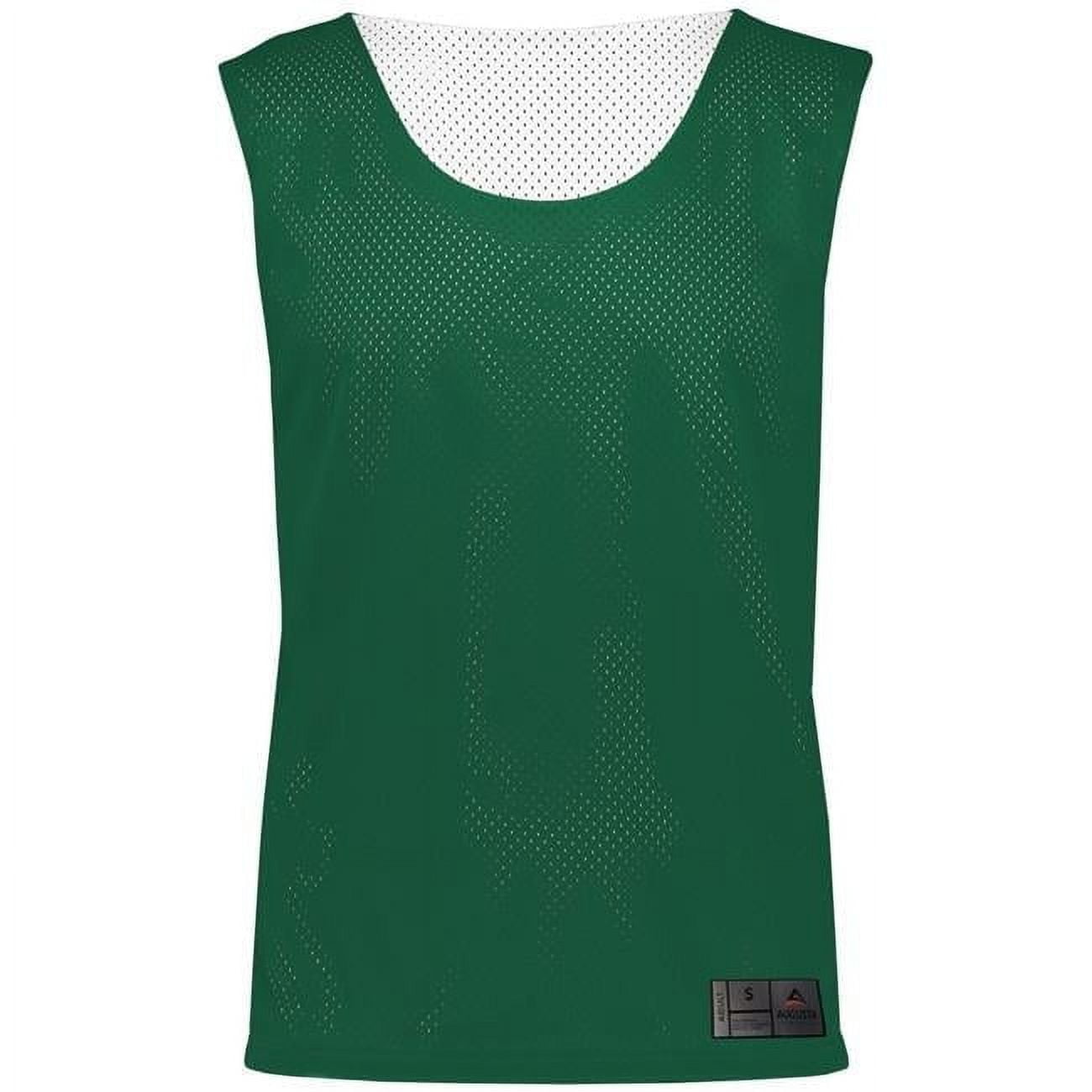 ASI 9717.438.L Adult Mesh Reversible Pinnie Top, Dark Green & White ...