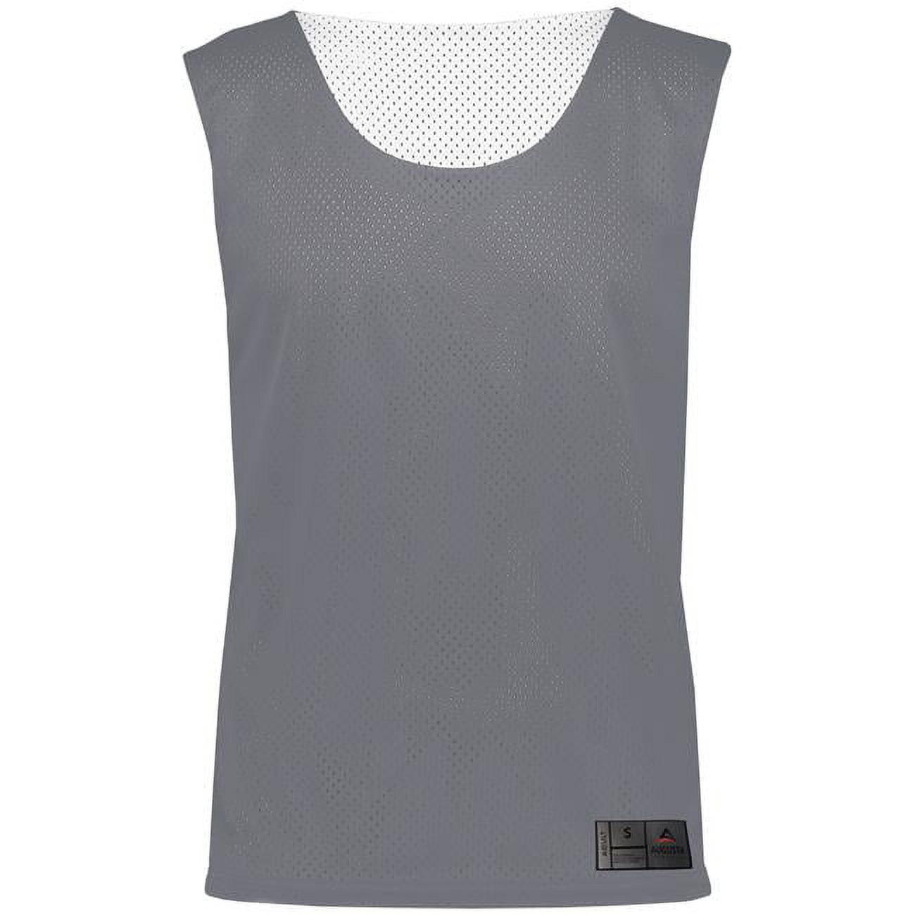 ASI 9717.R04.3XL Adult Mesh Reversible Pinnie Top, Graphite & White ...