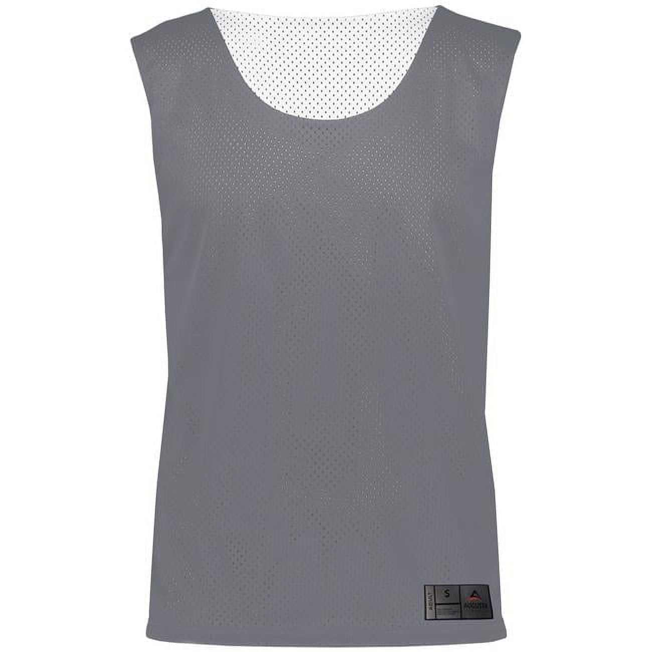 ASI Adult Mesh Reversible Pinnie Top, Graphite & White - Extra Large ...