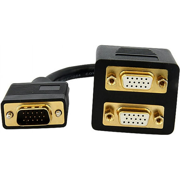 ASIASN-1 ft. VGA to VGA Splitter Cable - M/F Dual Monitor Video Cable ...