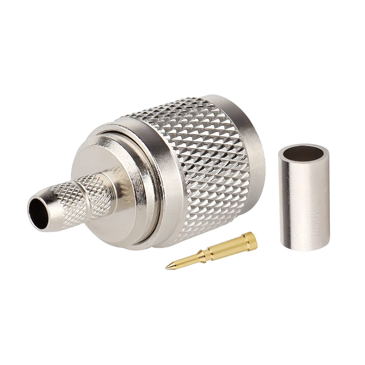 ASIASN-10 Pack TNC Male Connector 50 Ohm TNC Male Plug Crimp Connectors ...