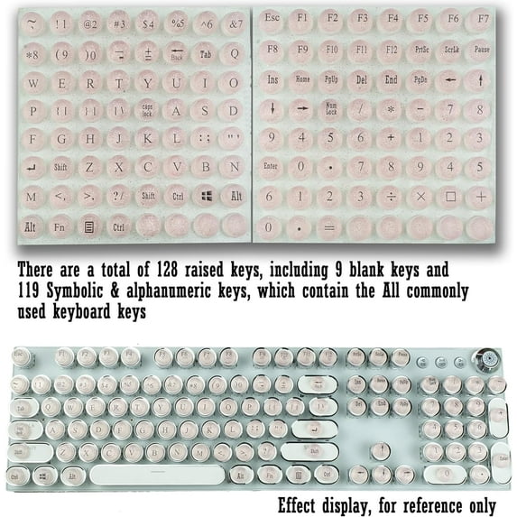 ASIASN-128 Pcs Keyboard Keys Gap Expander for Long Nails Typing and ...