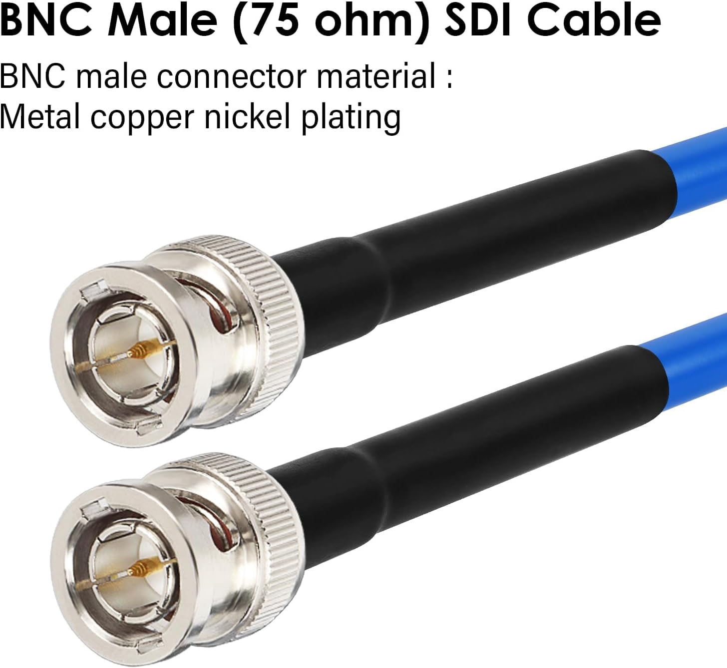 ASIASN-12G SDI Cable 2FT 2PCS, SDI Video Cables 3G/6G/12G 75ohm BNC ...