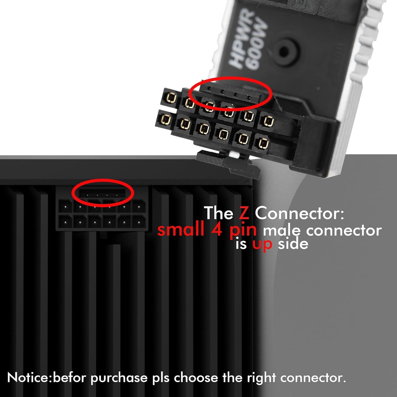 ASIASN-12VHPWR 12+4 Pin Angled Connector, PCI-e 5.0 16 Pin GPU 180 ...