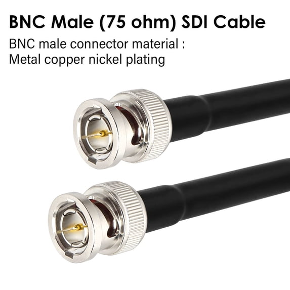 ASIASN-15FT SDI Cable, BNC Male Digital Video Cable 75 Ohm RG59 BNC ...