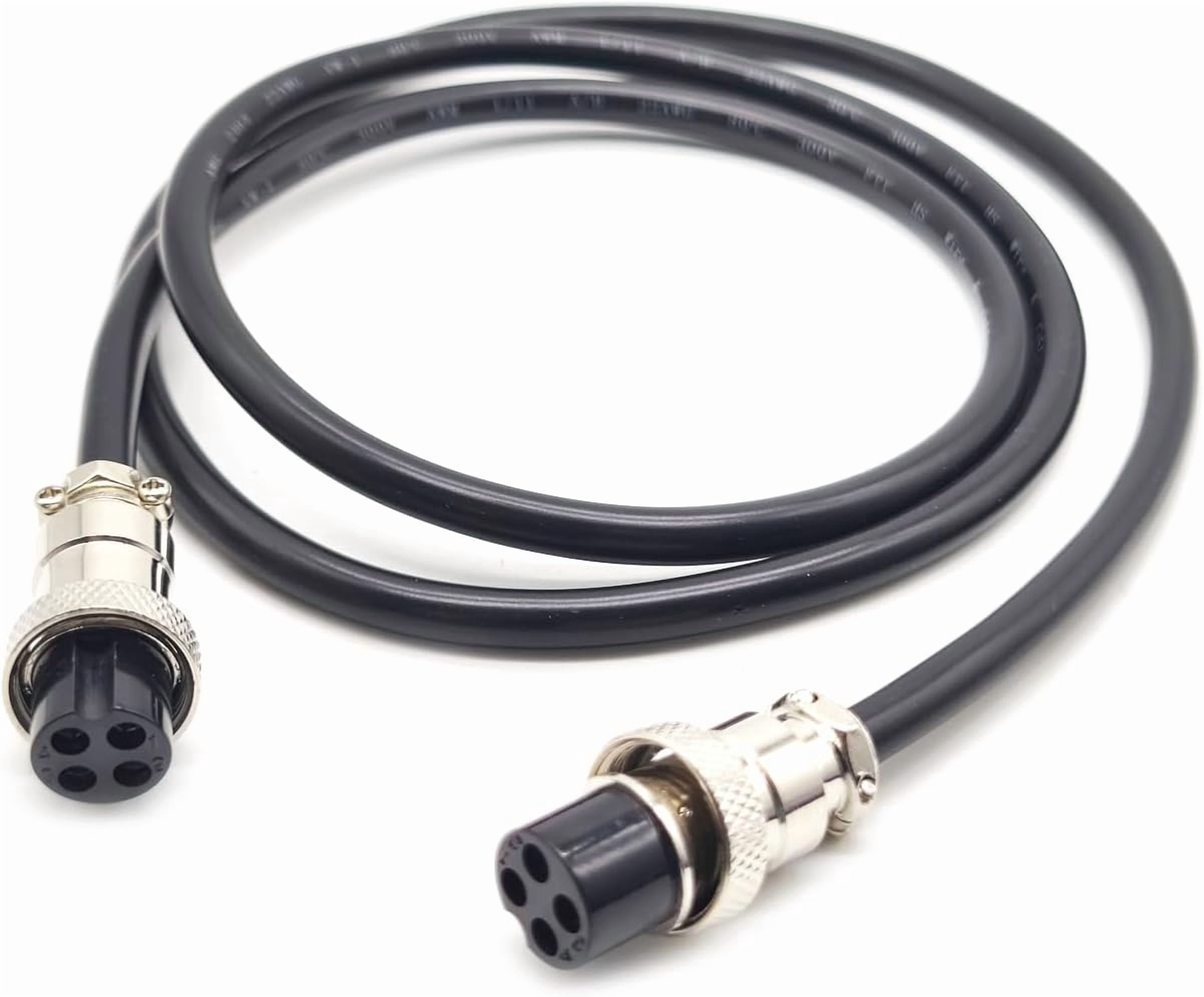 ASIASN-16.4 ft GX16 4 Pin Cable Double Female Head Aviation Cordset ...