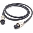 ASIASN-16.4 ft GX16 4 Pin Cable Double Female Head Aviation Cordset ...
