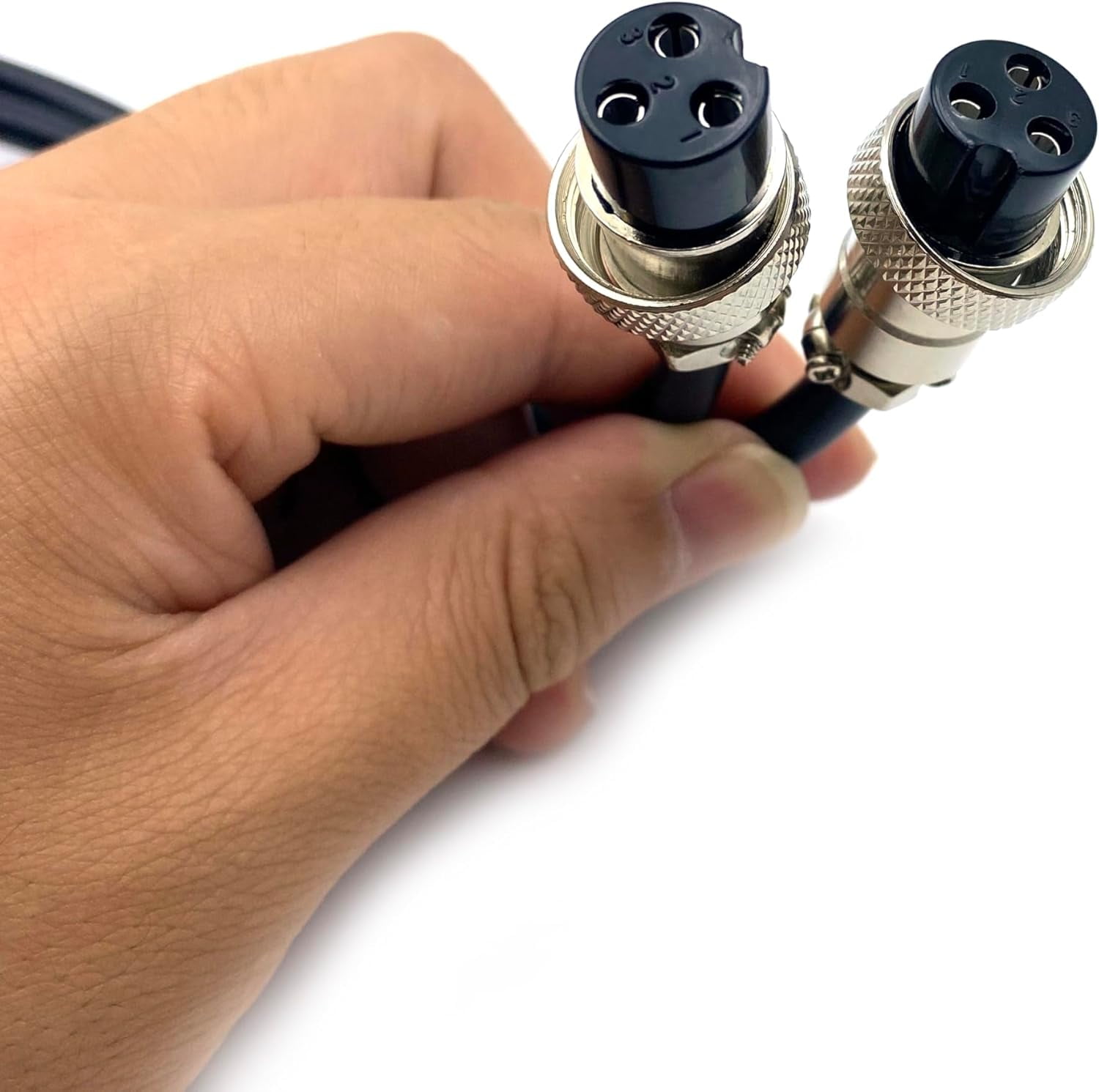 ASIASN-16.4ft GX16 3 Pin Cable Double Female Head Aviation Cordset ...