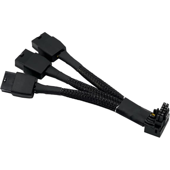 ASIASN-16Pin to 3 X 8 Pin GPU Extension Cable 12VHPWR PCI-e 5.0 Right ...
