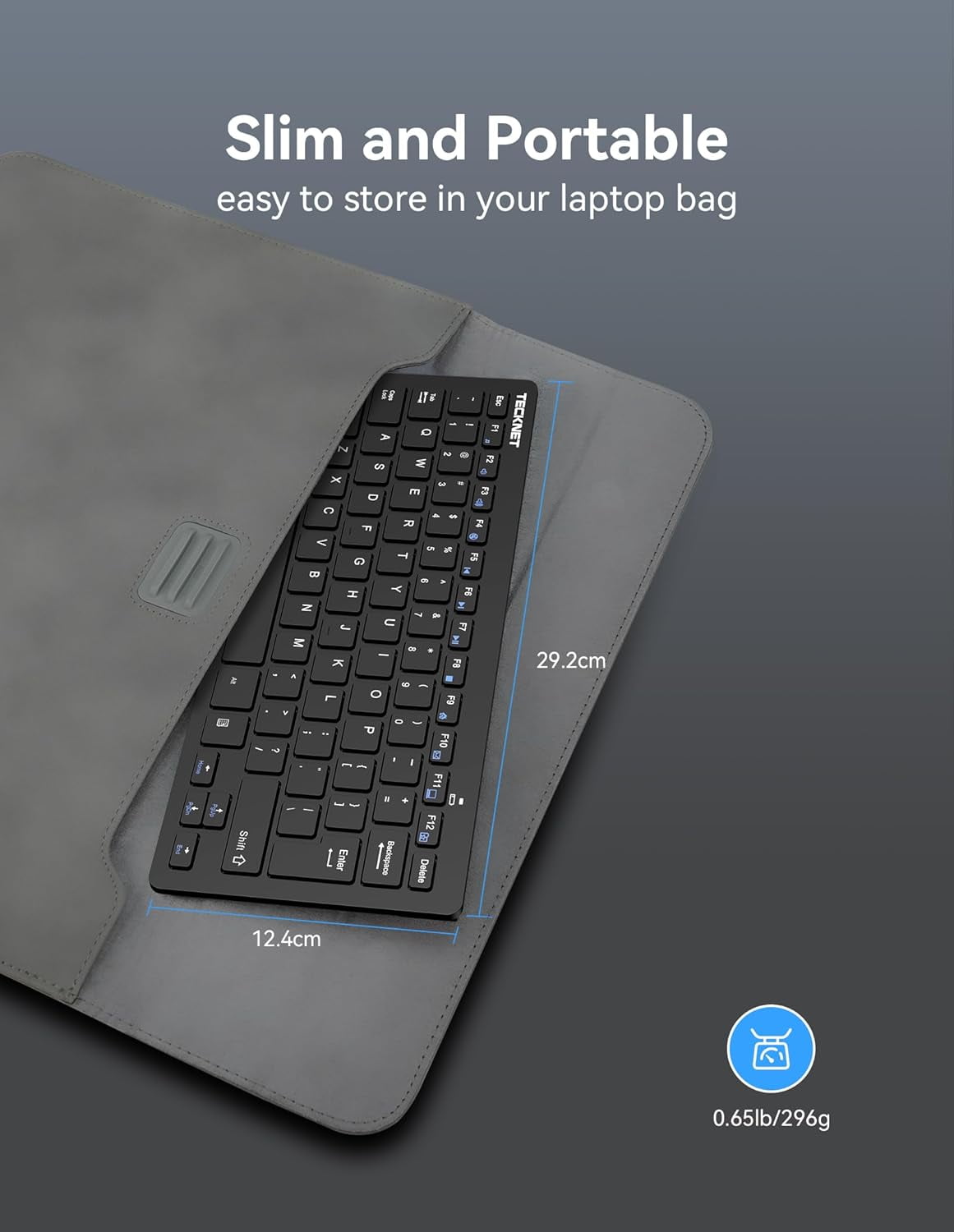 ASIASN-2.4G Wireless Keyboard - Mini Compact Keyboard with Media ...