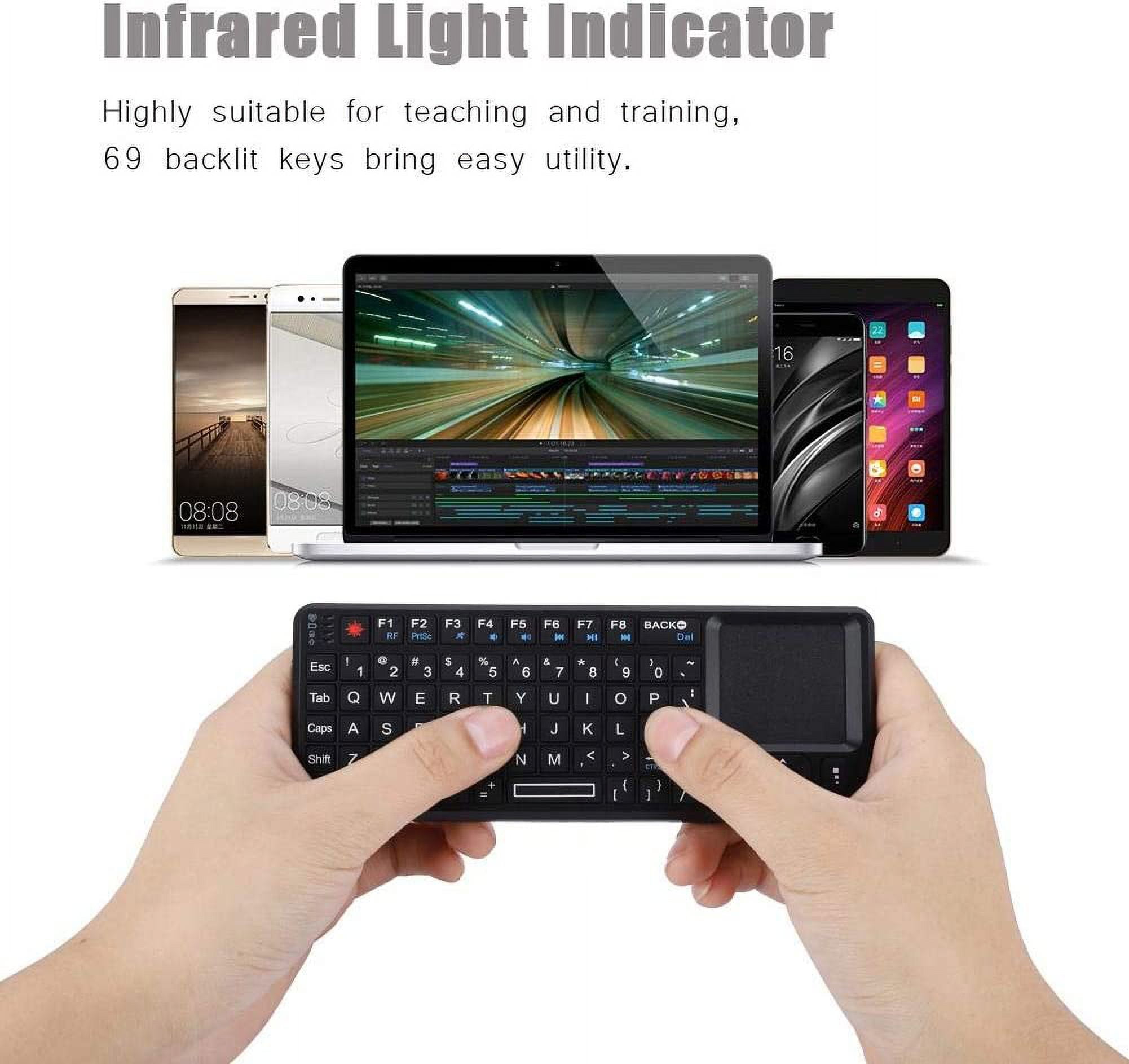 ASIASN-2.4GHz Wireless Touchpad Keyboard, Super Thin&Lightweight ...