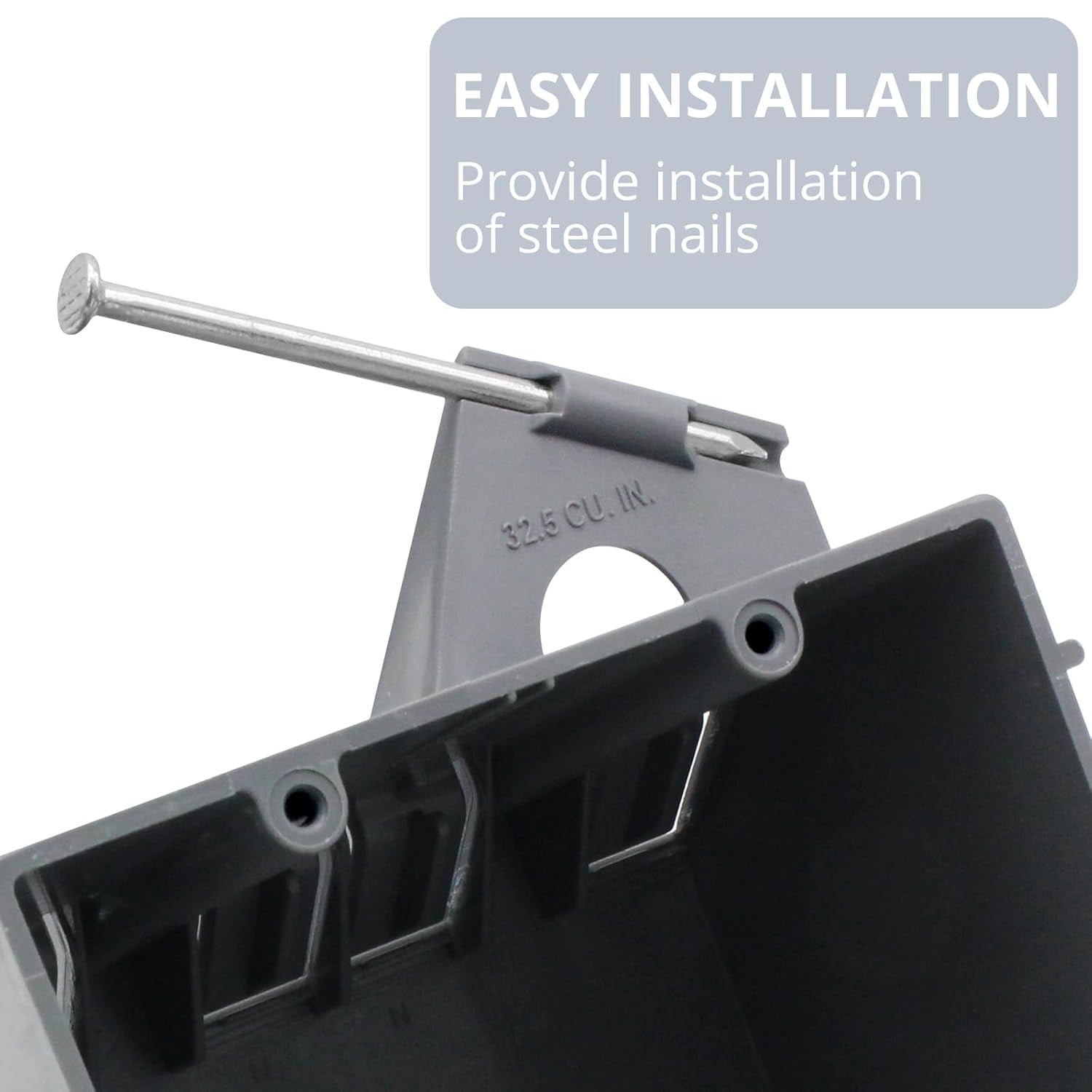 ASIASN-2 Gang Deep New Work Electrical Box 32 Cu.in.PVC New Work ...