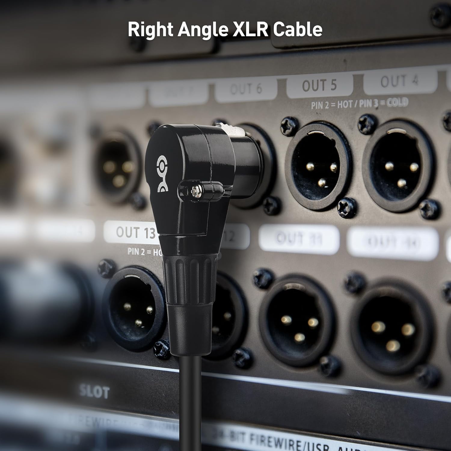 ASIASN-2-Pack Right Angle XLR Cable, XLR Microphone Cable - 3ft, Oxygen ...