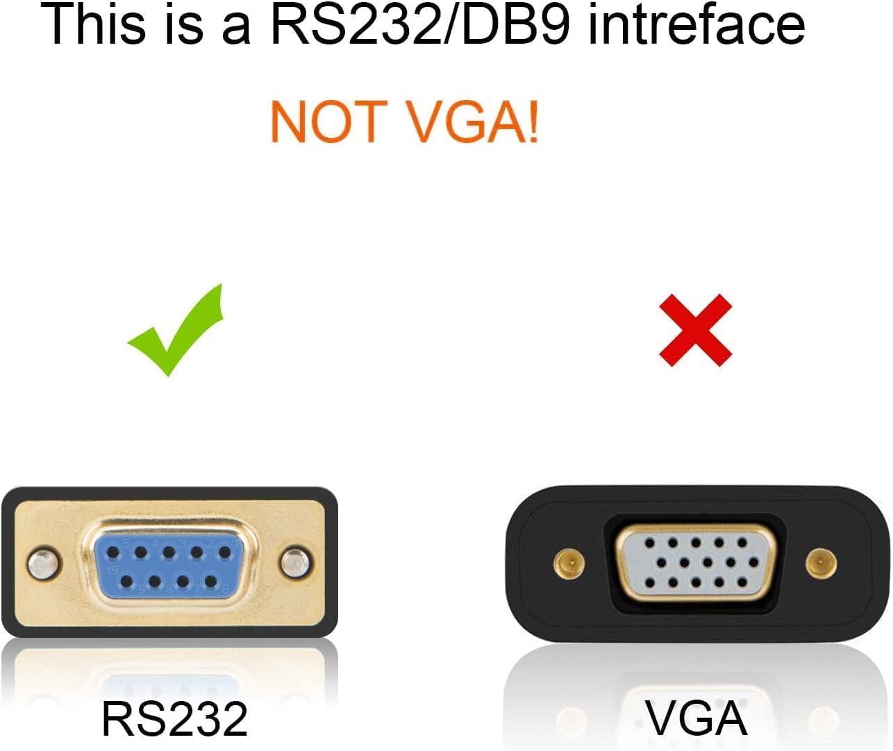 ASIASN-[2-Pack] USB to RS232 Adapter with PL2303 Chip 6.6 FT, USB 2.0 ...