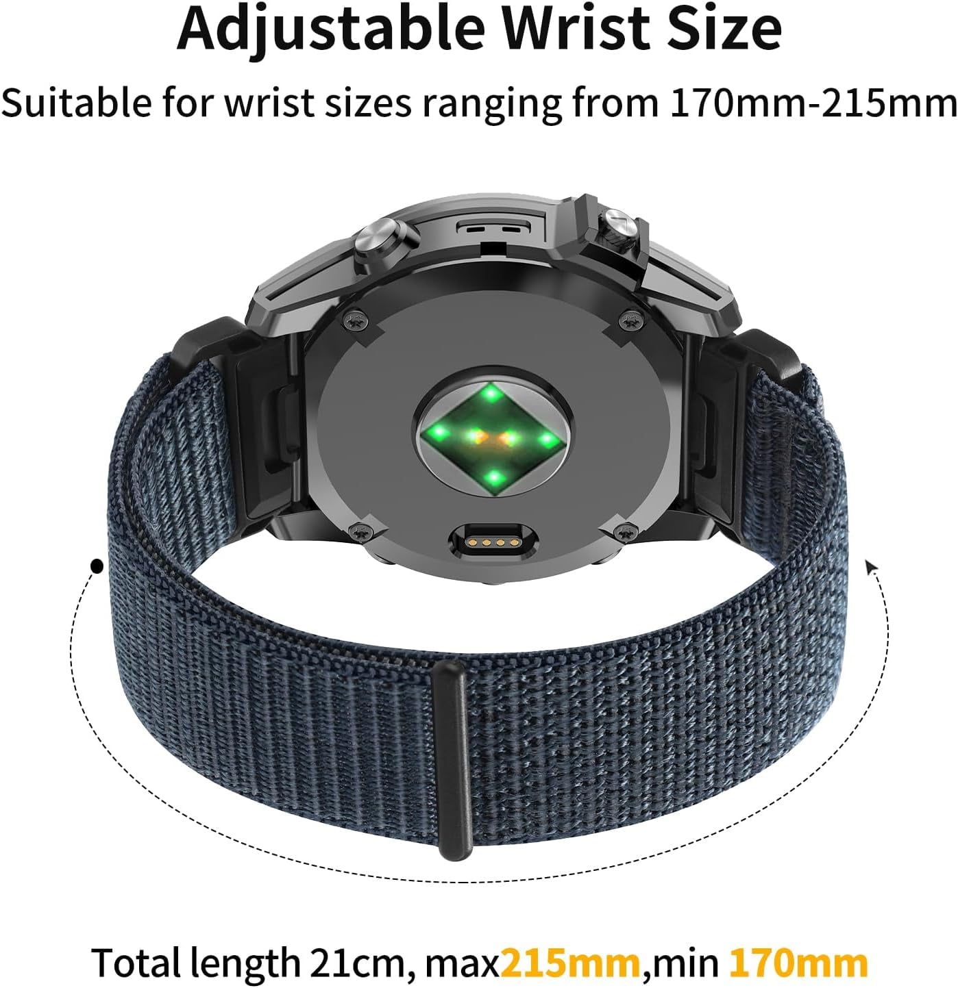 ASIASN-20mm Nylon Watch Bands for Garmin Fenix 8 AMOLED-43mm/7S Pro/7S ...