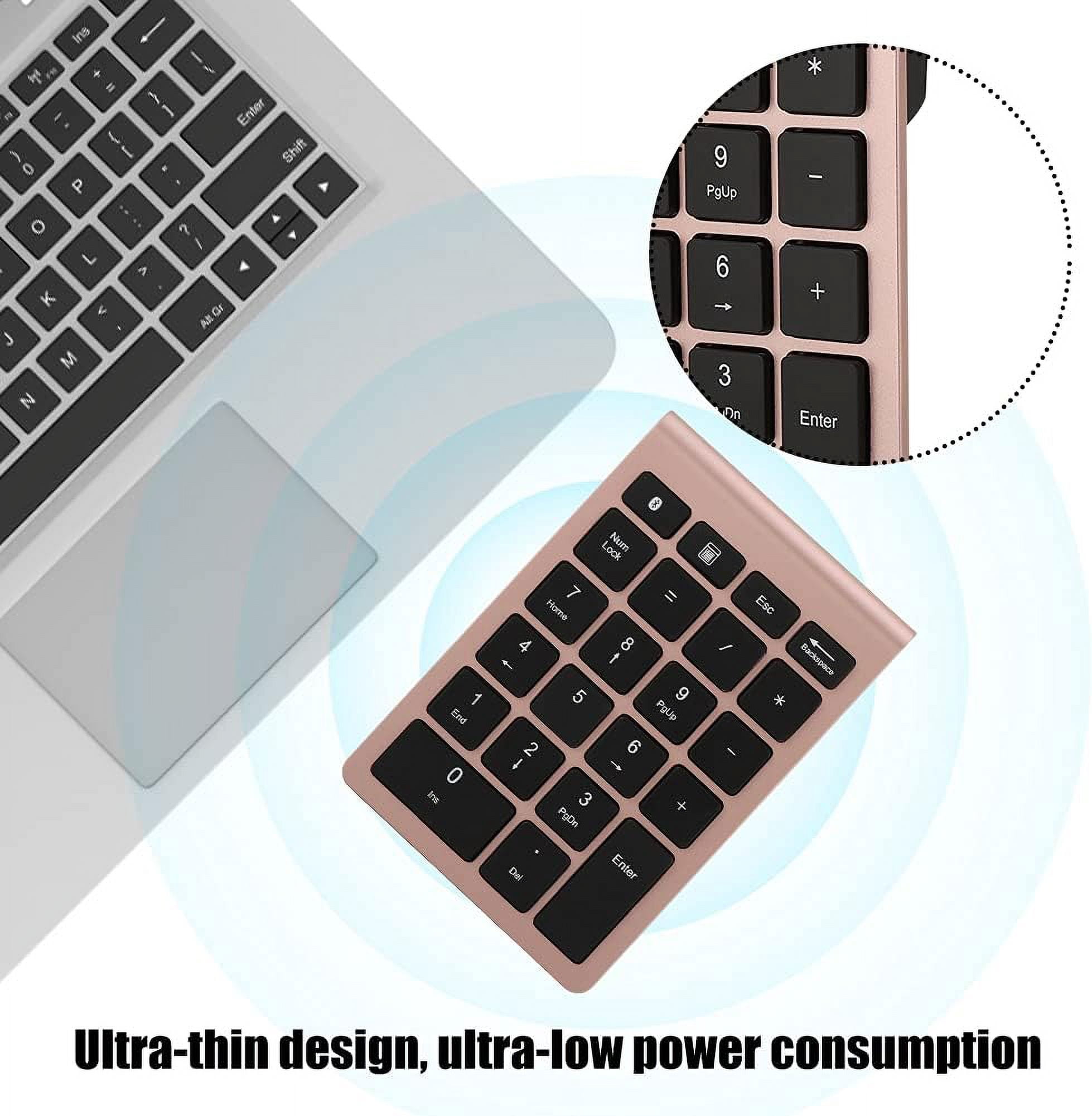 ASIASN-22 Keys Numeric Keypad, Bluetooth Mini Keyboard, Portable Mini ...
