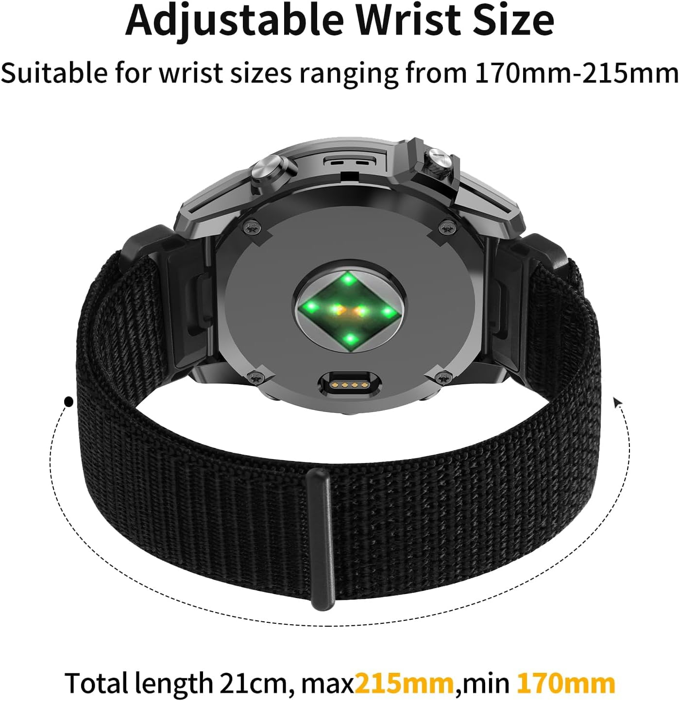 ASIASN-22mm Nylon Watch Bands for Garmin tactix 8/Fenix 8 pro 47mm ...