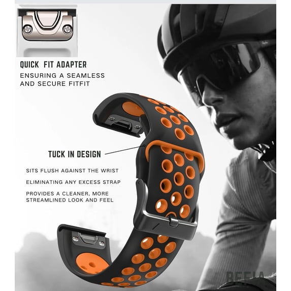 ASIASN-22mm Quickfit Watch Band for Garmin Fenix 5/6/7 Pro Solar ...