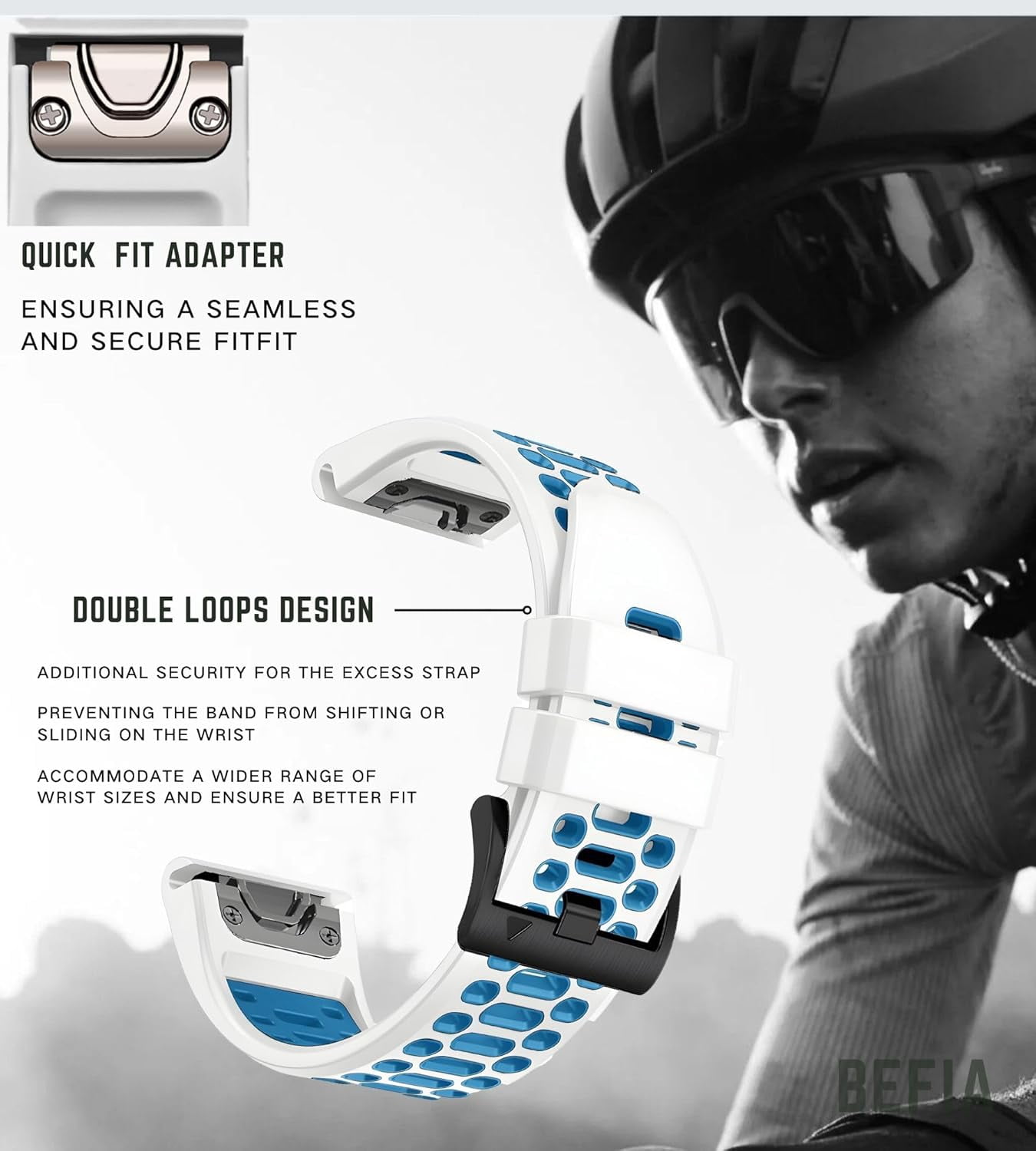 ASIASN-26mm Watch Band for Garmin Fenix 8 51mm 3 5x 6x pro 7x pro ...