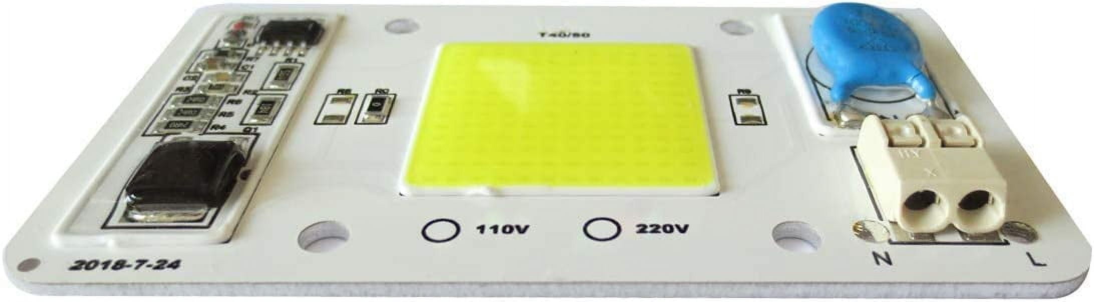 ASIASN-2PCS LED COB Chip 50W 110V White Light Engine Integrated Smart ...