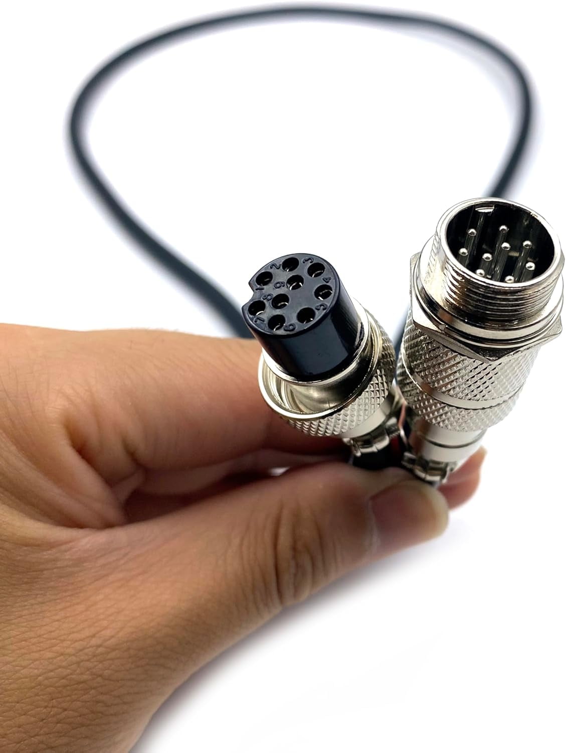 ASIASN-3.28 ft GX16 9 Pin Male to Female Cable, GX16 9Pins Female to ...