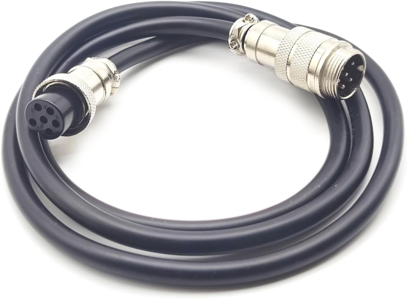 ASIASN-3.28ft GX16 6 Pin Cable Male to Female Head Aviation Cordset ...