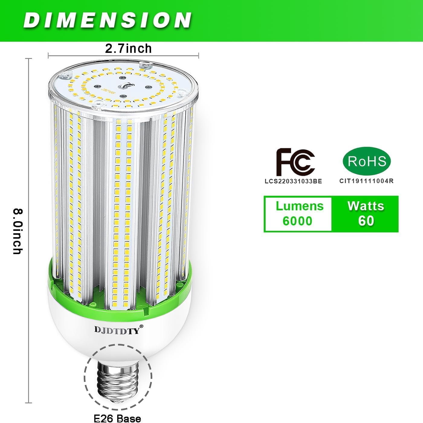 ASIASN-3-Pack is More economical60W LED Light Bulb, E26 Base with ...