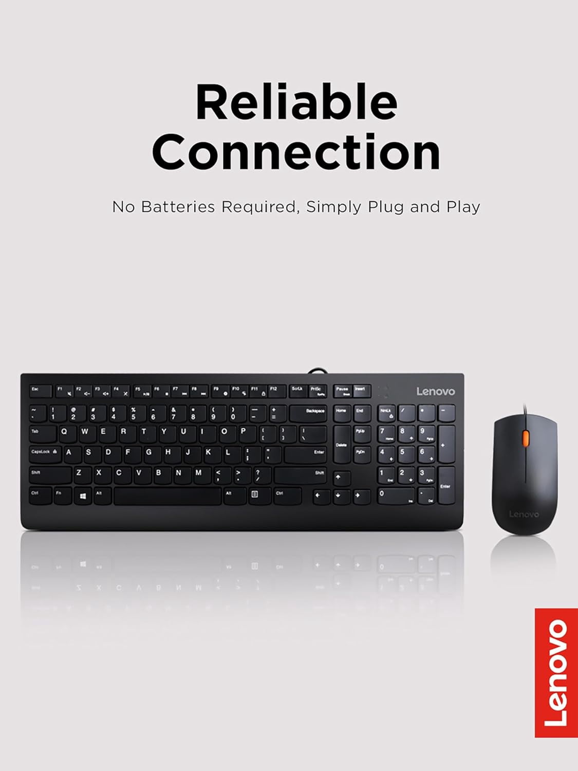 ASIASN-300 USB Combo, Full-Size Wired Keyboard & Mouse, Ergonomic, Left ...