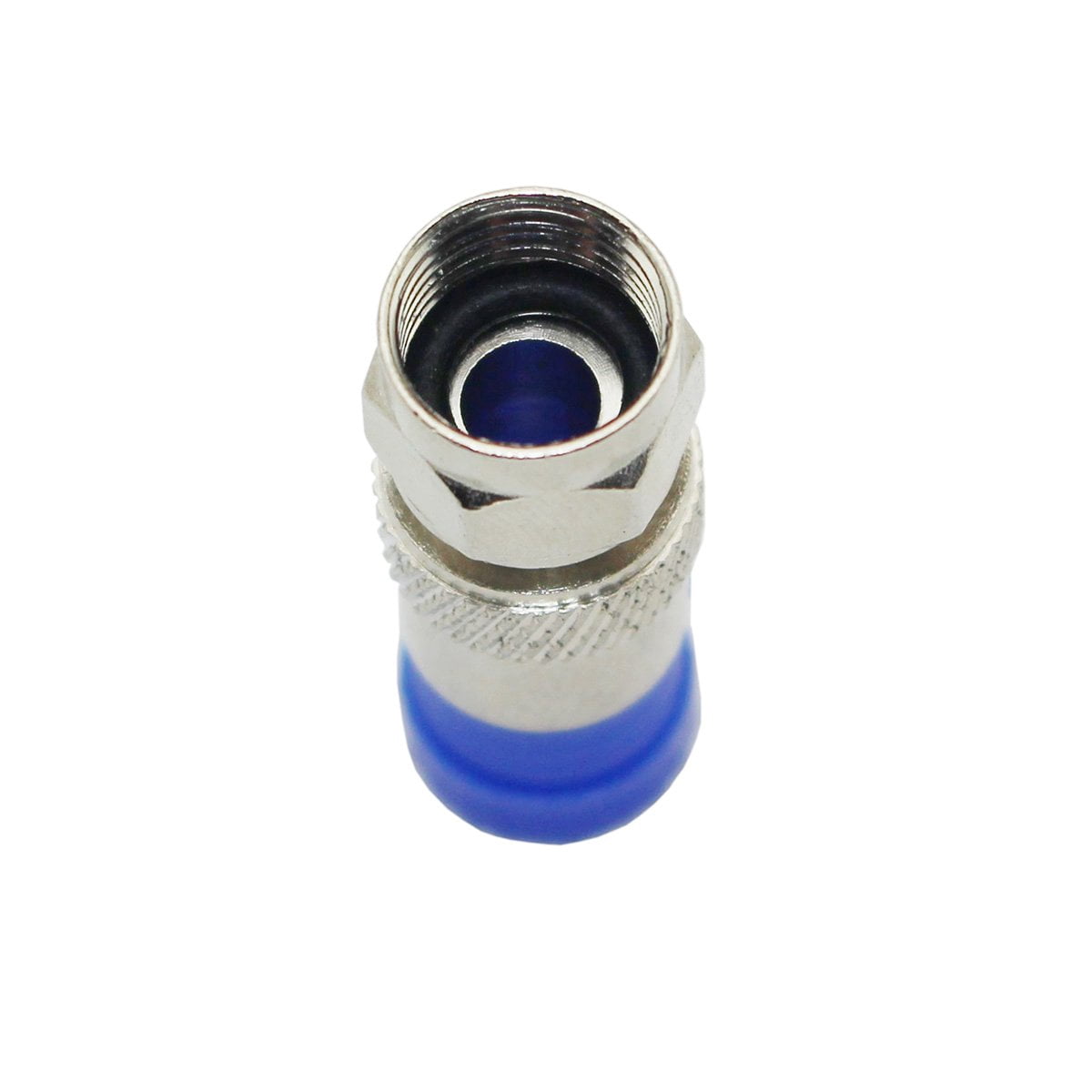ASIASN-30Pcs RG6 Compression connectors Adapter RF coaxial Cable ...