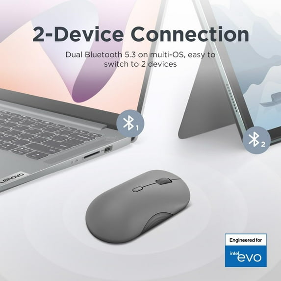 ASIASN-350 Wireless Bluetooth Mouse, Silent Click, 3 Level DPI (1000 ...