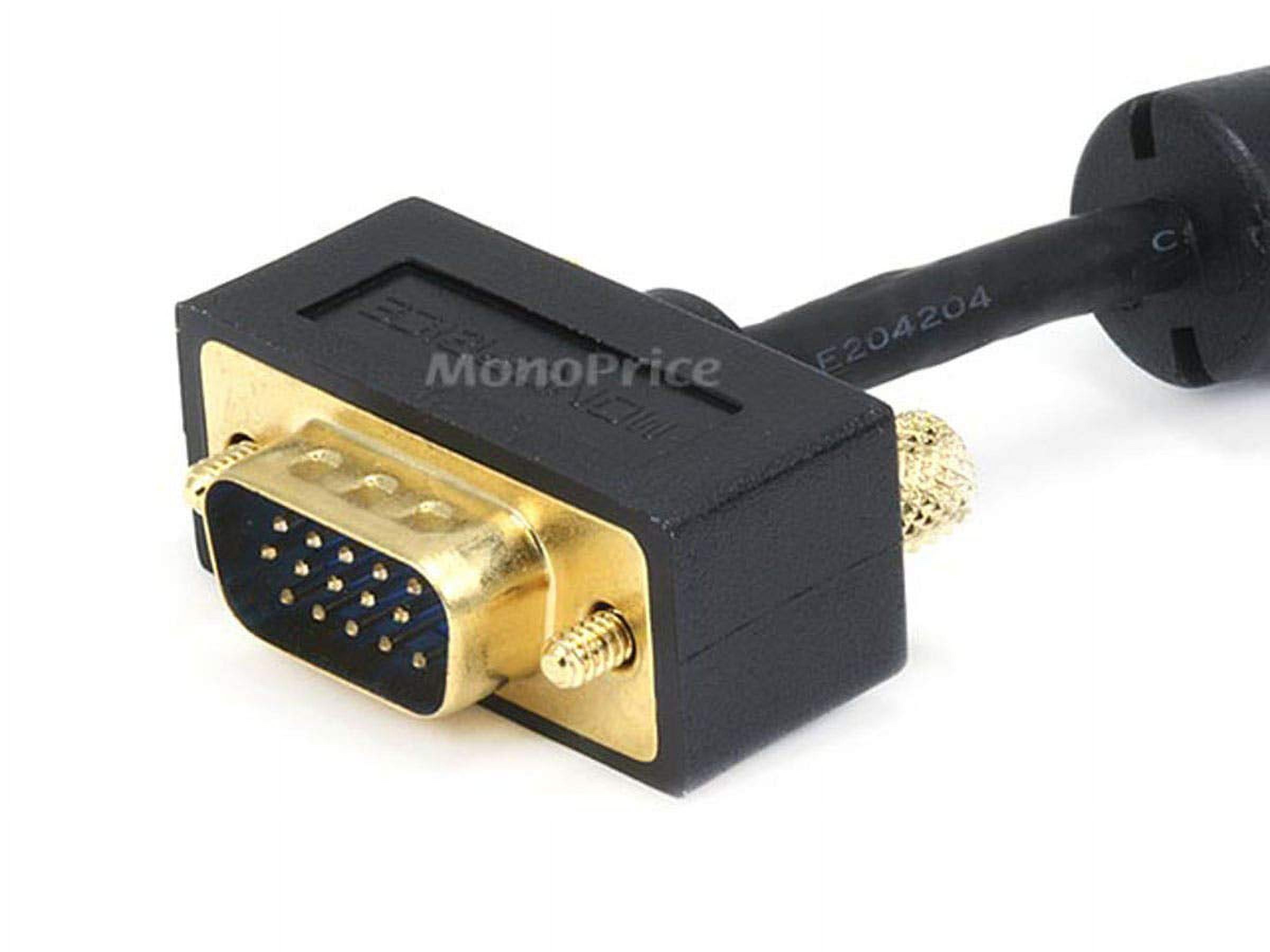 ASIASN-35ft Ultra Slim SVGA Super VGA 30/32AWG M/F Monitor Cable w ...