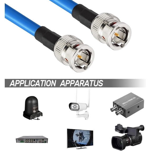 ASIASN-3G/6G/12G SDI Cable 1ft BNC Jumper Belden 1694A Cable,Supports ...