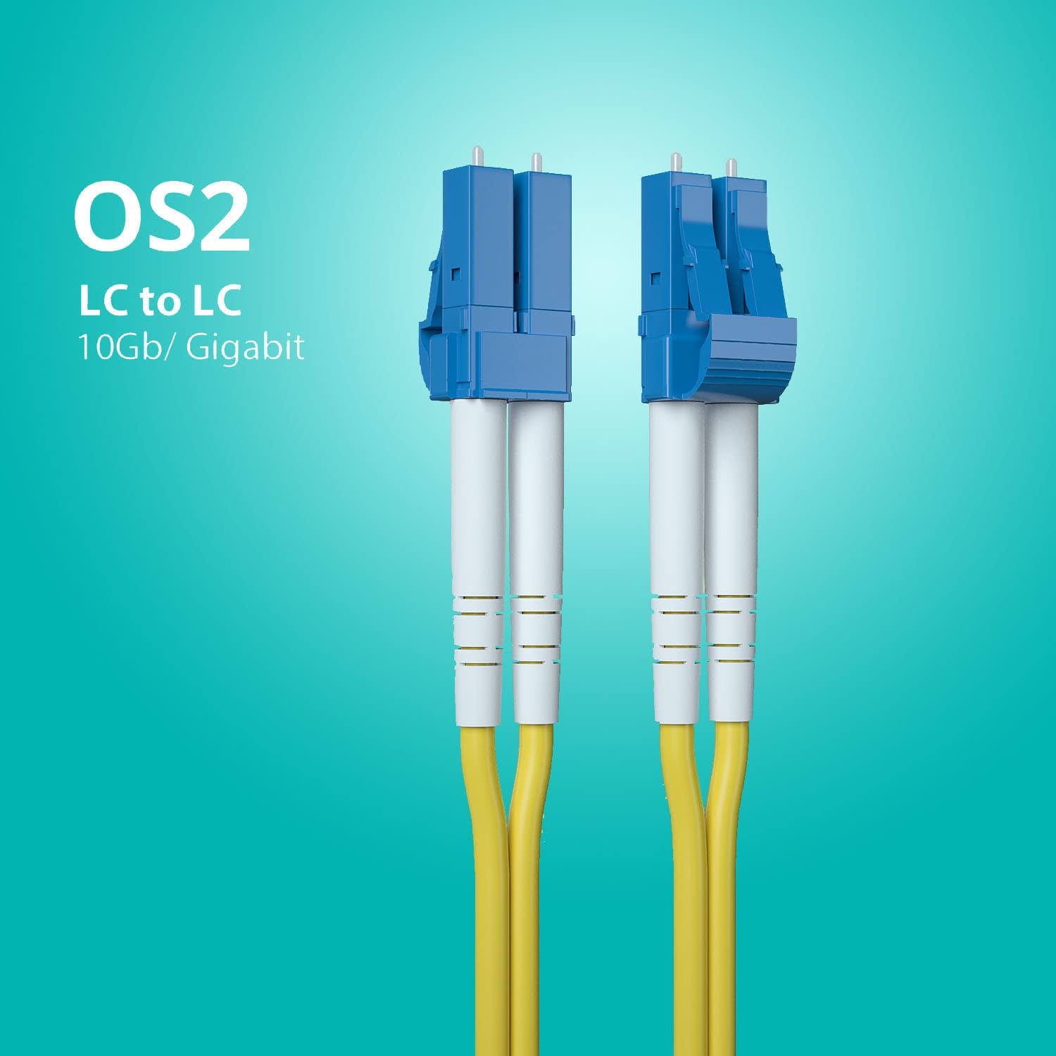 ASIASN-4 Pack 5M OS2 LC to LC Fiber Patch Cable, Single Mode SFP Fiber ...