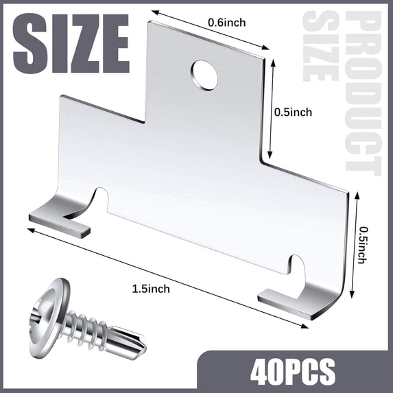 ASIASN-40 Pcs Recessed Light Clips Downlight Housing C Clips Retrofit ...