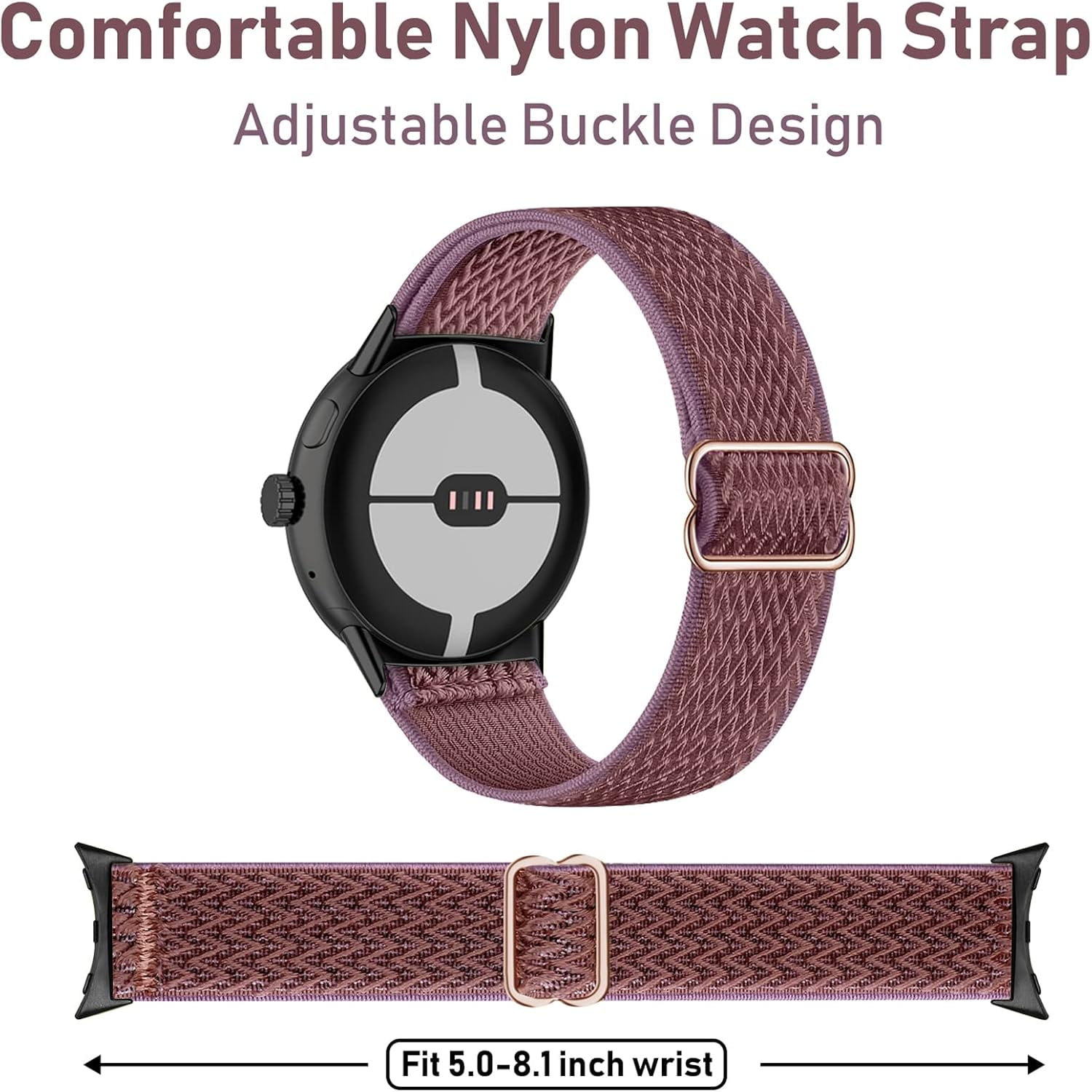 ASIASN-5 Pack Stretchy Nylon Compatible with Google Pixel Watch 4 3 ...