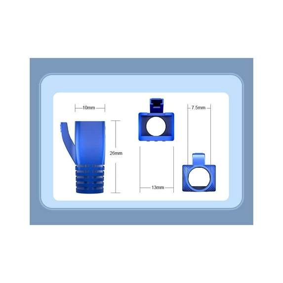 ASIASN-50 Pcs Cat6 Cat6A Cat7 Strain Relief Boot, RJ45 Plug Connector ...