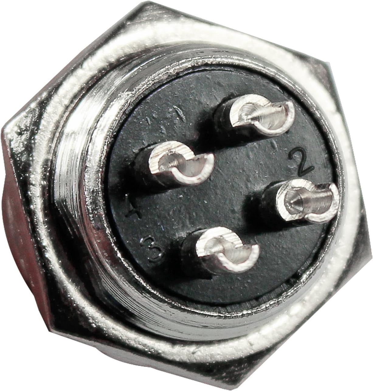 ASIASN-5PCS 10A 20MM 4 Pin Female Aviation Connector Socket Plug + 5PCS 10A 20MM 4 Pin Male ...