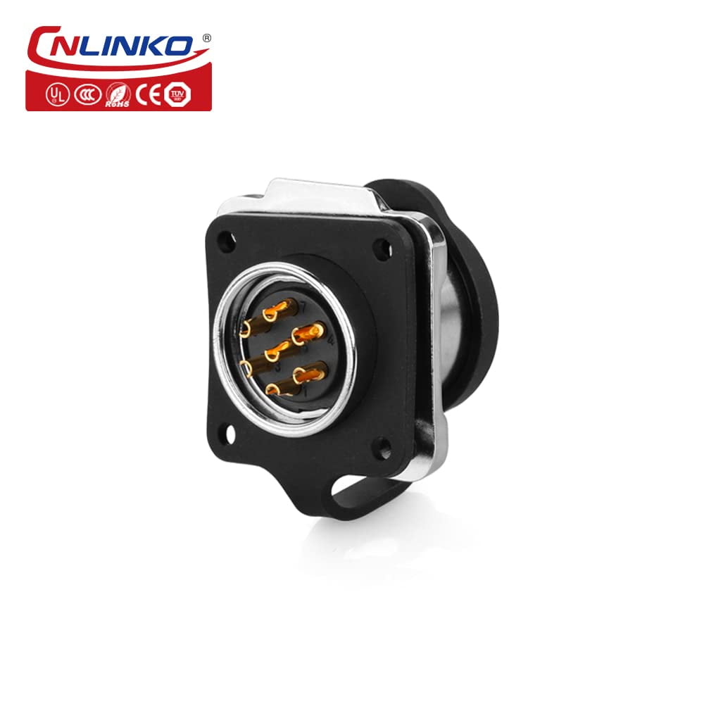 ASIASN-7Pin Male Female Plug Socket Industrial Waterproof Power ...