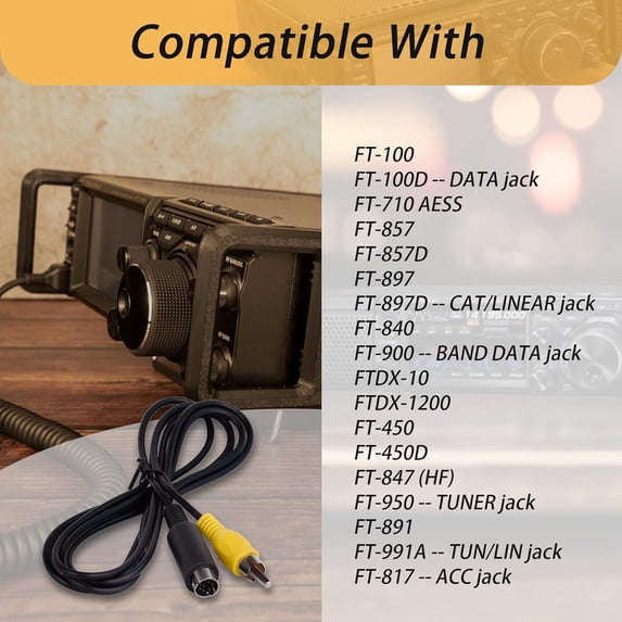 ASIASN-8-Pin mini DIN to RCA Male Connector (1.5m / 5FT) Compatible ...