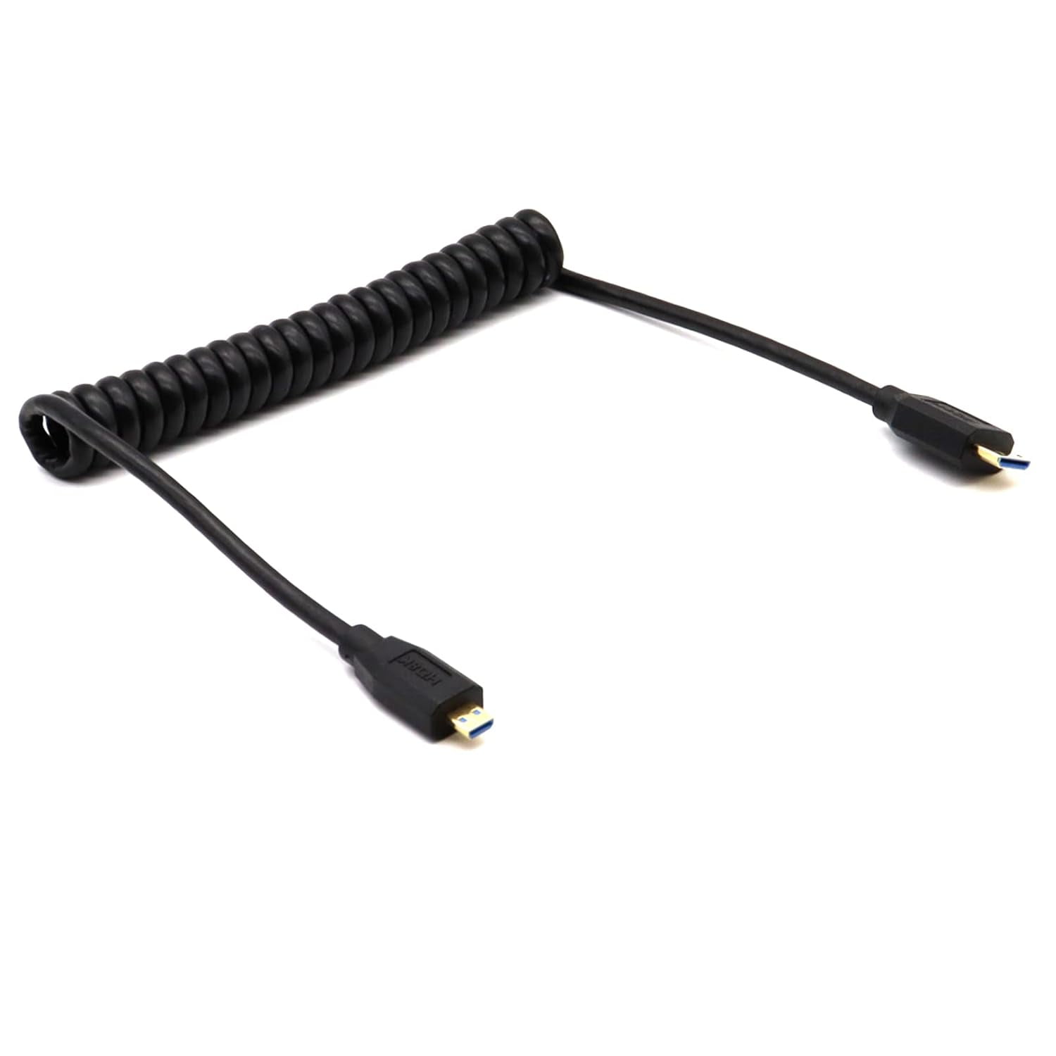 ASIASN-8K Micro HDMI to MINI HDMI Cable 2.1, Coiled Gold-Plated 48Gbps ...